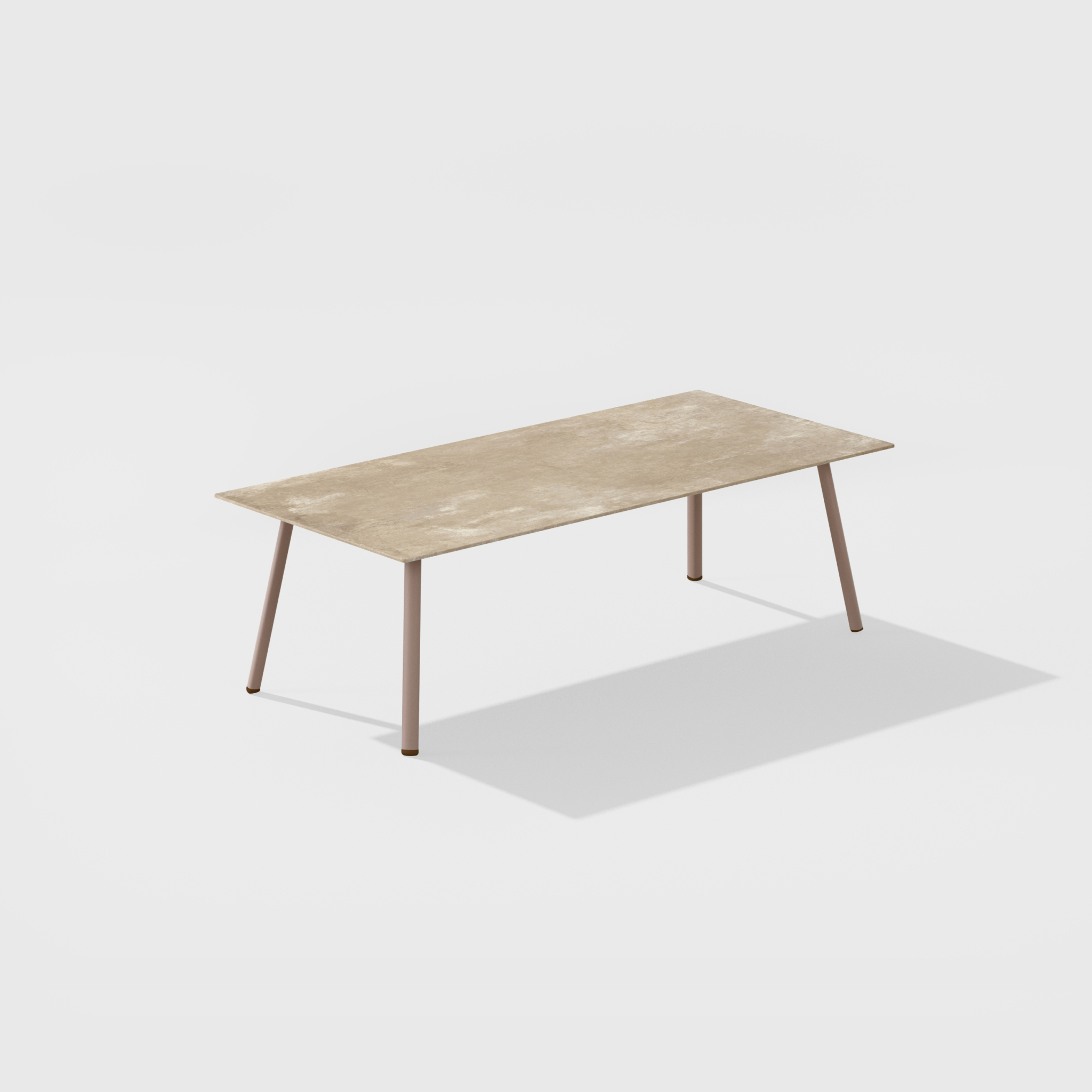 Mosaiko low rectangular table top porcelain stoneware
