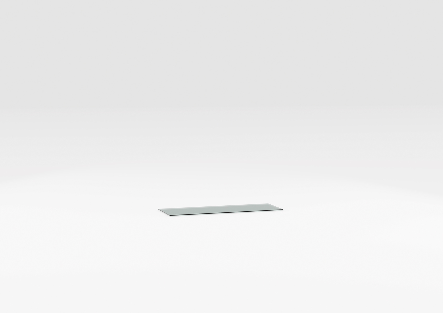 Samba glass for low and middle sideboard top with two doors