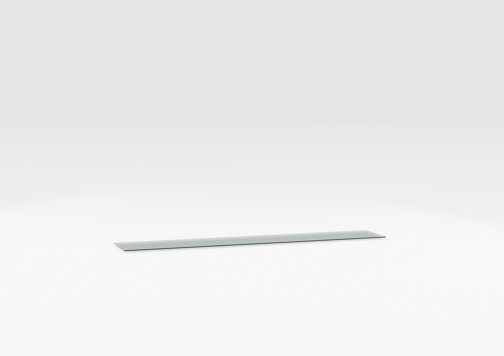 Samba glass for low sideboard top with four doors